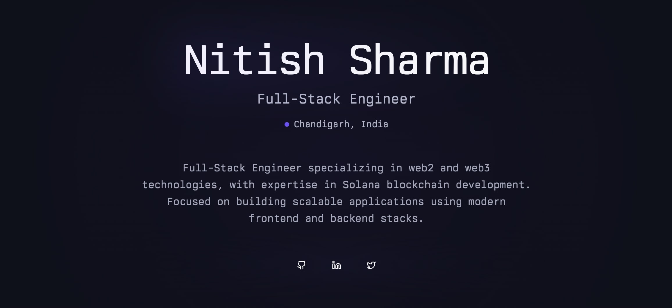 Nitish Sharma - Full-Stack Engineer